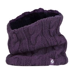 Heat Holders Damen Kabelstrick Winter Fleece gef&uuml;tterter thermischer Halsw&auml;rmer