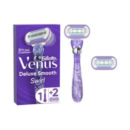 Gillette Venus Swirl Smooth Maschine + 2 Ersatzteile 2 recambios