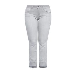 Amor, Trust & Truth Amor, Truth & Trust Damen ATT JEANS Damen Jeanshose mit offenen Saumkanten und Waschung Brenda grau
