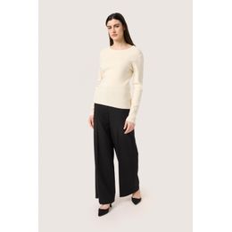 Soaked in Luxury Strickpullover Gerade Passform white