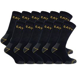 Caterpillar 12er-Pack Unisex Schwerlast-Arbeitsstr&uuml;mpfe f&uuml;r Stahlkappenstiefel