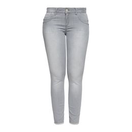 Amor, Trust & Truth Amor, Truth & Trust Damen ATT JEANS Slim Fit Jeans mit offenen Kanten am Saum Leoni grau