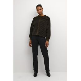 Kaffe Strickpullover Regular fit black brown
