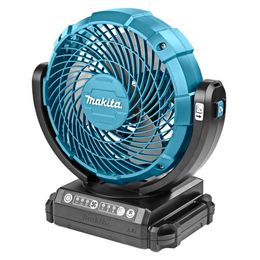 Akku-Ventilator Makita "&raquo;DCF102Z&laquo; 18V, 4,6 m&sup3;/min, 3,0 m/s, 3-stufig, ohne Akku und Ladeger&auml;t", t&uuml;rkis, B:27,2cm H:28,4cm T:18,5cm, Ventilatoren, kompakter, leistungsf&auml;hig, mit 3 Luftstromeinstellungen + Drehbewegung