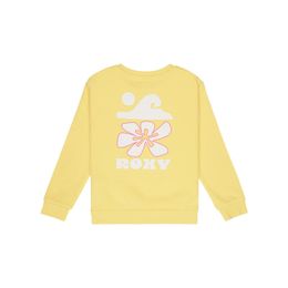 Sweatshirt Roxy "Surf Feeling Brushed", M&auml;dchen, Gr. 16(165-172cm), lemon drop, Obermaterial: 60% Walkfrottier, 40% Microfaser;, Sweatshirts Sweatshirt