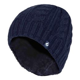 Heat Holders Damen Kabelstrick 3,4 Tog Fleece gef&uuml;tterte thermische Winterm&uuml;tze