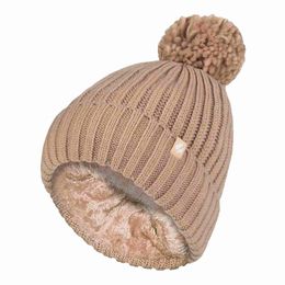Heat Holders Damen Rippstrick M&uuml;tze mit Umschlag und Thermoisolierung mit Pompon