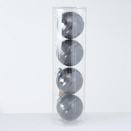 Boltze Gro&szlig;e Weihnachtskugeln &Oslash; 10 cm, 4 tlg Schwarz skandinavische Deko Online Shop