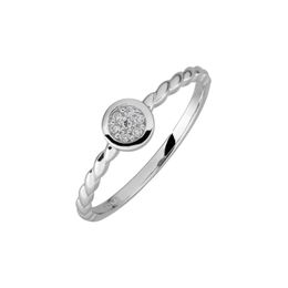 Lyomi Ring 585/- Wei&szlig;gold 7 synth. Diam. 0,05ct.