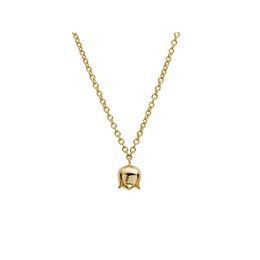 Lyomi Collier 585/- Gelbgold Bl&uuml;te synth. Diam 0,25ct.