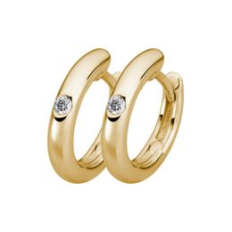 Lyomi Klappcreolen 585/- Gelbgold 2 synth. Diam. 0,06ct.