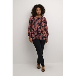 Kaffe Langarm-Bluse KCjeanetta Regular fit black red