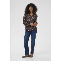 Kaffe Langarm-Bluse KAbeate Regular fit bordo