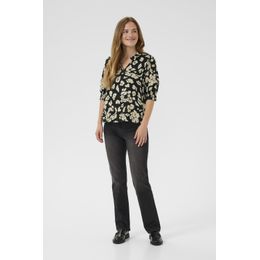 Kaffe Kurzarm-Bluse KAelly Regular fit leopard
