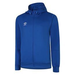 Umbro - "Total Training" Hoodie mit durchgehendem Rei&szlig;verschluss f&uuml;r Herren (K&ouml;nigsblau/Wei&szlig;)