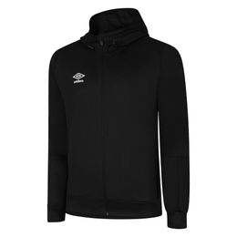 Umbro - "Total Training" Hoodie mit durchgehendem Rei&szlig;verschluss f&uuml;r Herren (Schwarz/Wei&szlig;)
