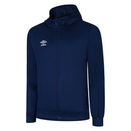 Umbro - "Total Training" Hoodie mit durchgehendem Rei&szlig;verschluss f&uuml;r Herren (Marineblau/Wei&szlig;)
