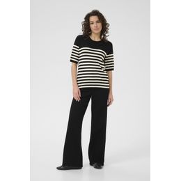 Kaffe Strickpullover KAlizza Regular fit black offwhite