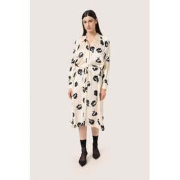 Soaked in Luxury Kleid Lockere Passform black white