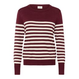 Kaffe Strickpullover KAlizza Regular fit white red