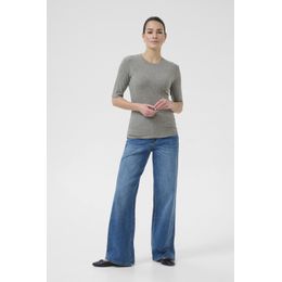 Kaffe Langarm-Shirt KAiben Slim fit grey