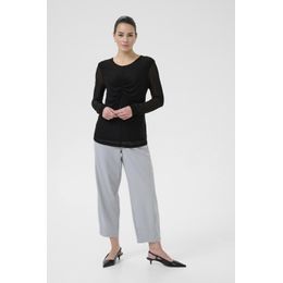 Kaffe Langarm-Shirt KAchai Slim fit black