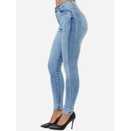 Tazzio Damen Skinny Fit High Waist Jeans