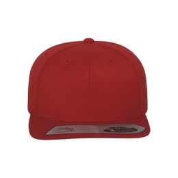 Flex Cap Flexfit "Flexfit Unisex 110 Fitted Snapback", Herren, Gr. onesize, rot, 83% Polyacryl, 15% Wolle, 2% Elasthan, unifarben, Caps