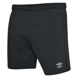 Umbro Herren Club Freizeit Shorts (Schwarz/Wei&szlig;)