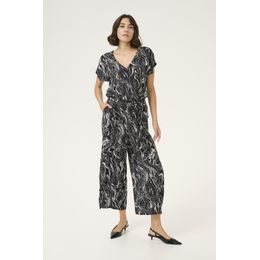 Kaffe Overall Loose fit black offwhite