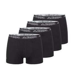 Kappa 4er Set Boxershorts in Schwarz
