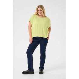 Kaffe Kurzarm-Bluse Loose fit Lettuce Green