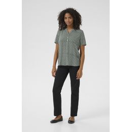 Kaffe Kurzarm-Bluse Regular fit Grape Leaf dark green