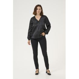 Kaffe &Auml;rmellose Bluse Regular fit Black/Steeple Gray Dot black