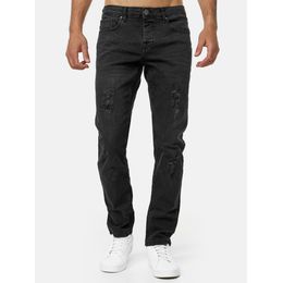 Tazzio Herren Jeans Slim Fit Destroyed Look 16525