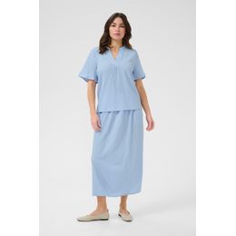 Kaffe Kurzarm-Bluse Regular fit Soft Chambray light blue
