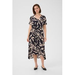 Kaffe Kleid KAbeathe A-shape black offwhite