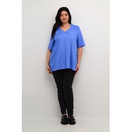 Kaffe Kurzarm-Bluse A-shape Ultramarine blue