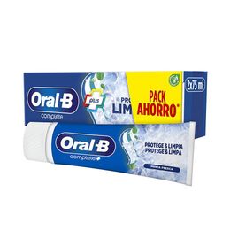 Oral-B Complete Plus Dent&iacute;frico Protege & Limpia Pack 2 X 75 ml