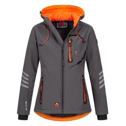 Arctic Seven Damen Softshelljacke Grau-Orange