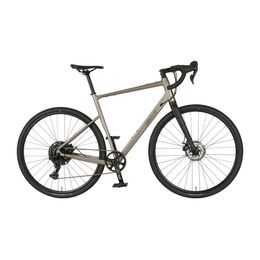 Gravelbike Prophete "Prophete Graveler" Gr. 55, grau, Fahrr&auml;der, Herren, 55cm, 28 Zoll (71,12cm) hinten: 28 Zoll (71,12cm)