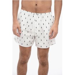 Neil Barrett ALLOVER MICRO BOLTS BADESHORTS