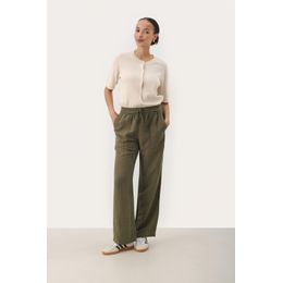 PART TWO Casual Hose Casual fit Kalamata green