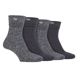 JEEP Damen 4er-Pack Superweiche Wanderst&uuml;mpfe | Outdoorsocken f&uuml;r Wanderungen