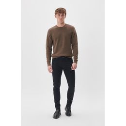 Matinique Strickpullover MAlagoon Gerade Passform brown