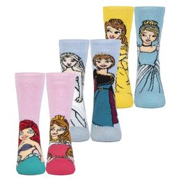 Heat Holders 3 Paar Multipack Neuheit M&auml;dchen Disney Socken | W&auml;rmehalter | Kinder Thermal Warm Lite Prinzessin Socken - Disney Princess