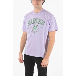JAMES HARDEN x Neil Barrett T-Shirt mit Rundhalsausschnitt und Logo-Print in Violett