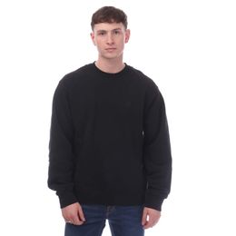 Ambush Baumwoll-Rundhals-Sweatshirt mit abnehmbarer Halskette in Schwarz