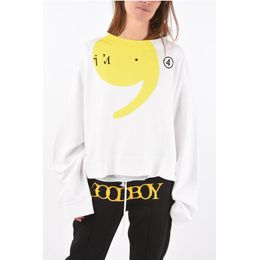Maison Martin Margiela MM1 Oversize-Sweatshirt mit Print in Wei&szlig;