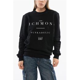 John Richmond JOSOIN Over-Sweatshirt mit Kontrast-Print in Schwarz